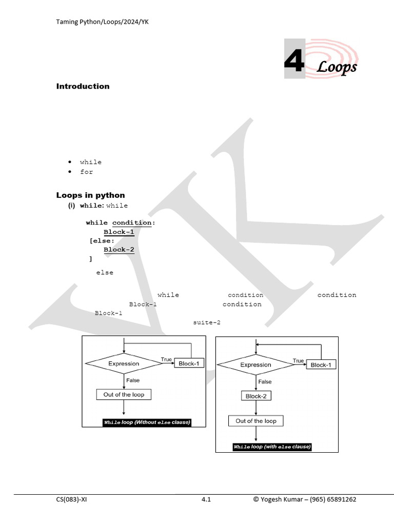 Chap 4 Python Loops (2024) | PDF