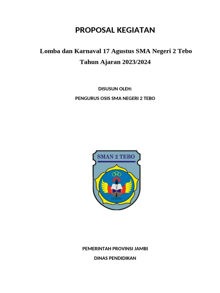 Proposal Karnaval 17 Agustus 2024 | PDF