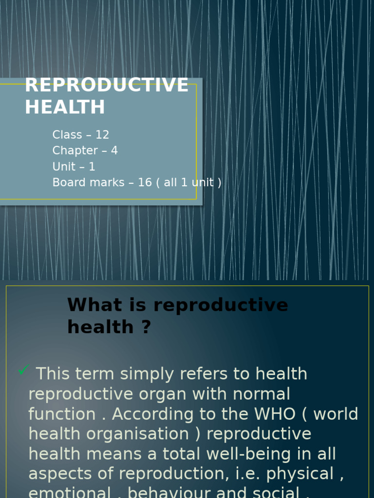Reproductive Health | PDF