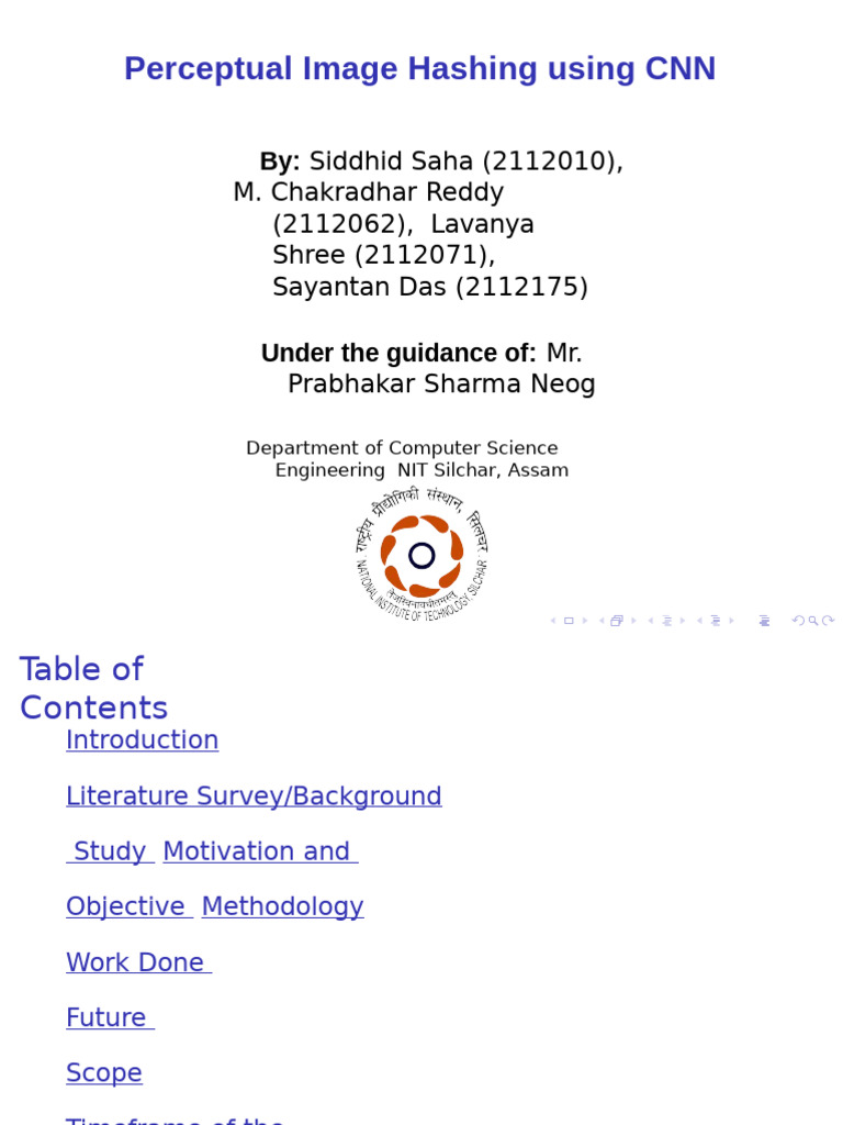Perceptual Image Hashing Using CNN | PDF