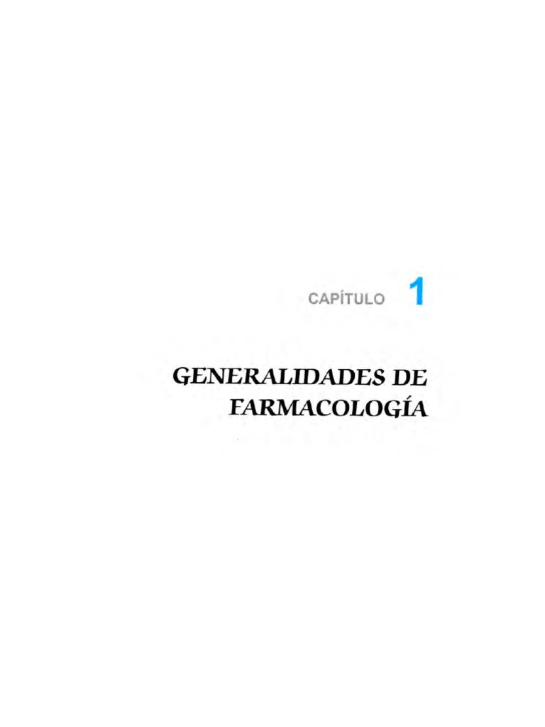 01 Generalidades de La Farmacología | PDF
