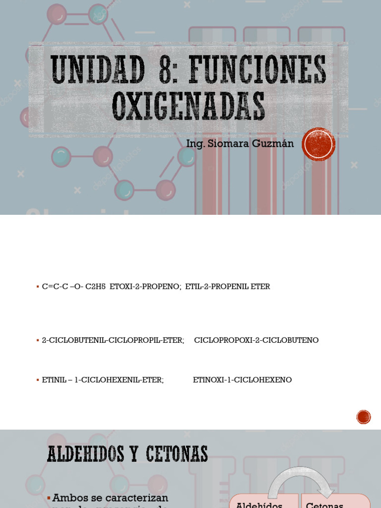U8 Funciones Oxigenadas | PDF