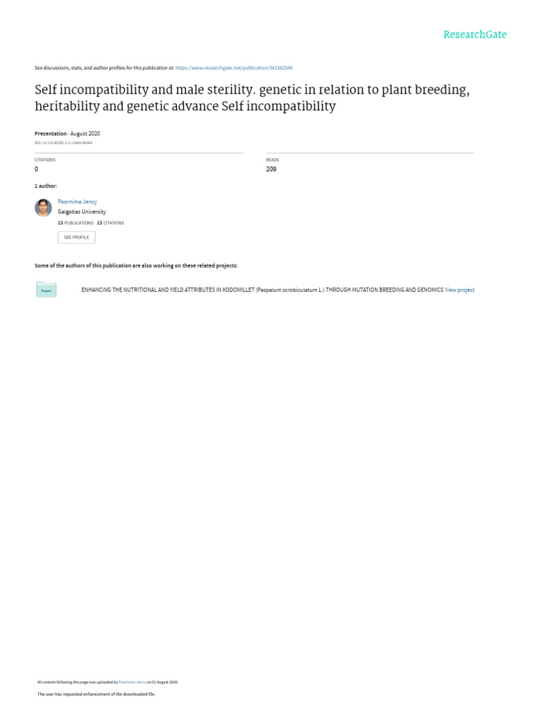 Tree Improvement | PDF