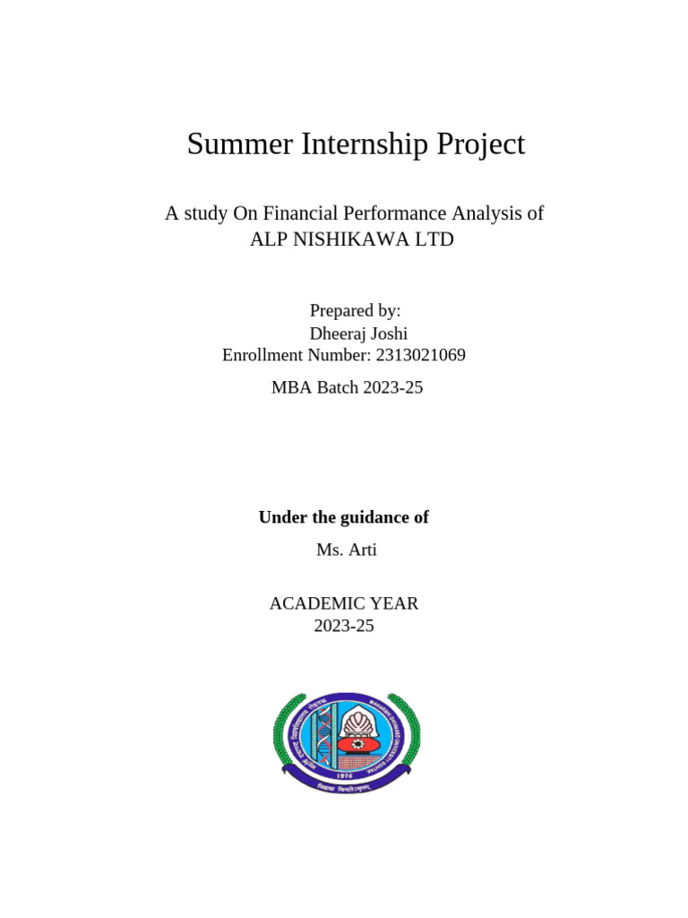 Hardik Sip Report | PDF