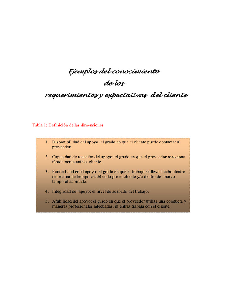 Ejemplos Conocimientos | PDF