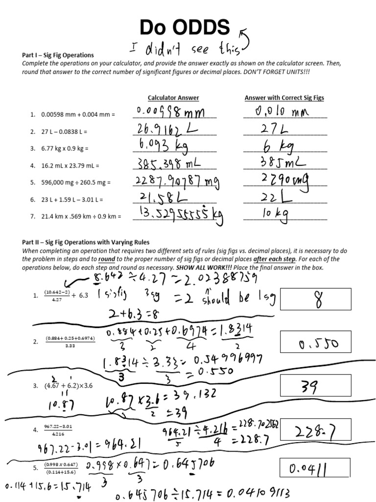 Significant Figures Review | PDF