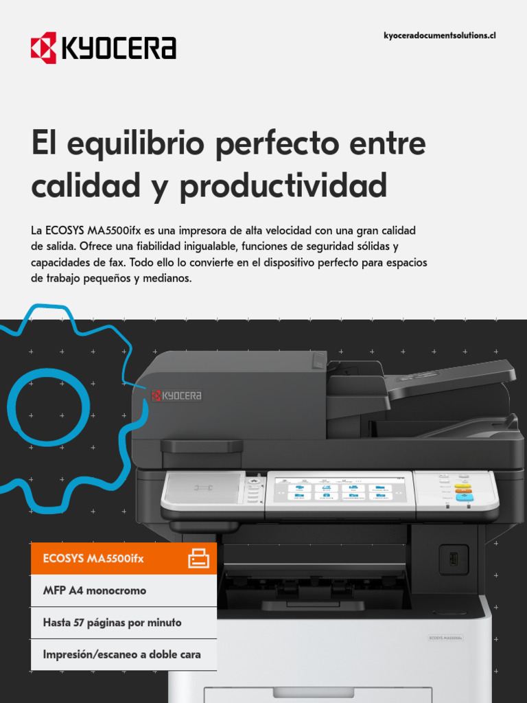 ECOSYS MA5500ifx Hoja de Especificaciones ES | PDF