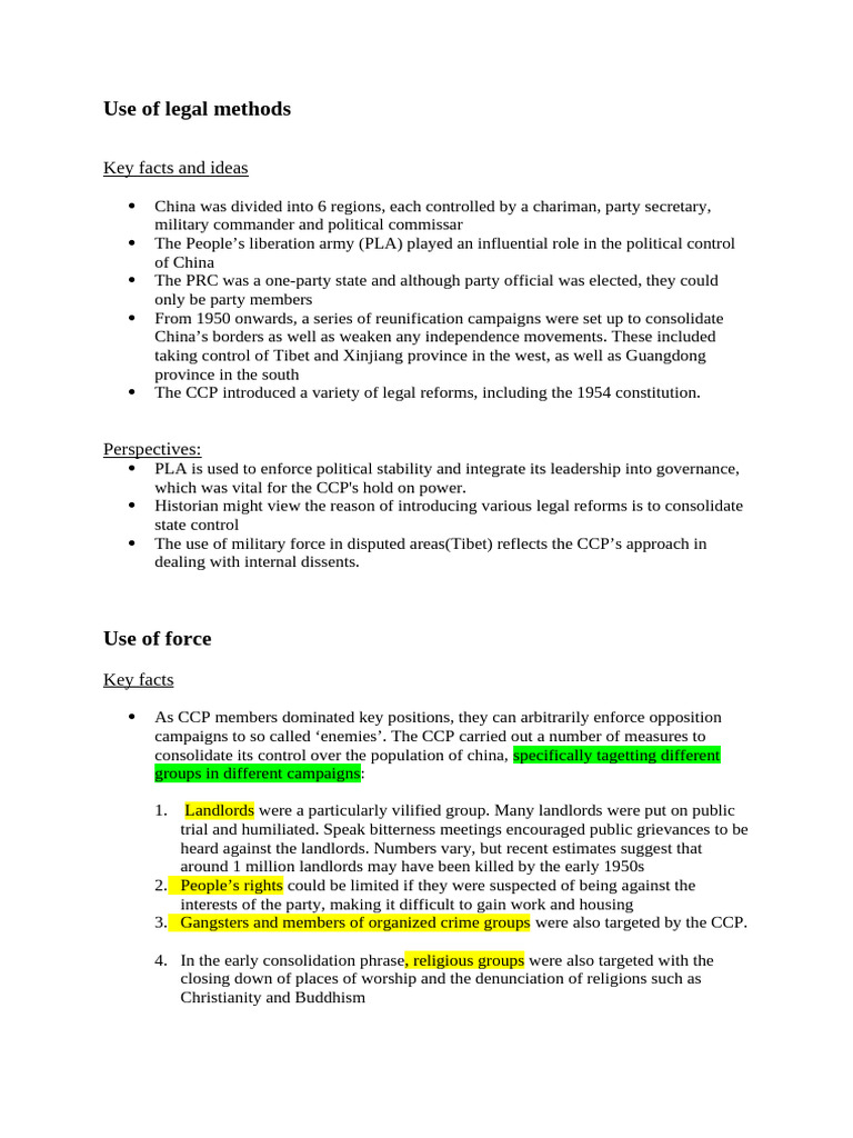 Mao Consolidation of Power | PDF | Mao Zedong | Cultural Revolution