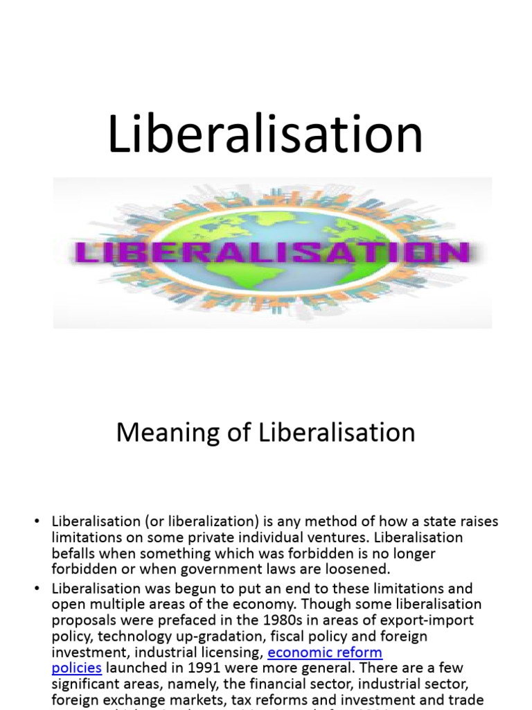 Liberalization | PDF