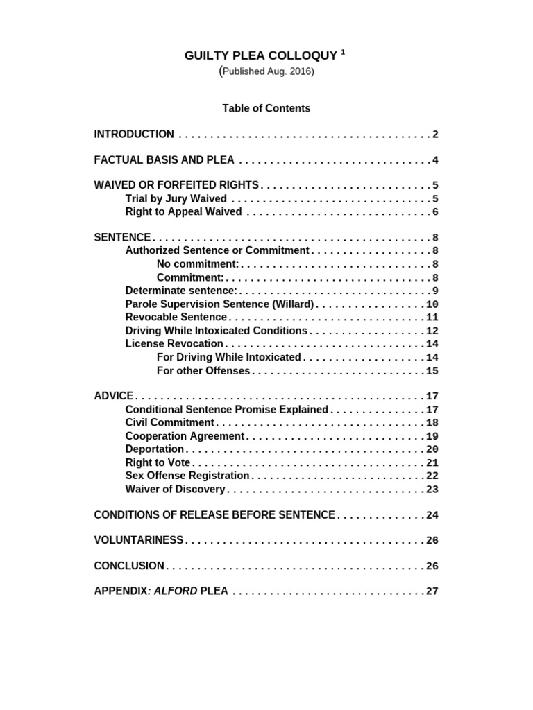 Plea Of Guilty Pdf