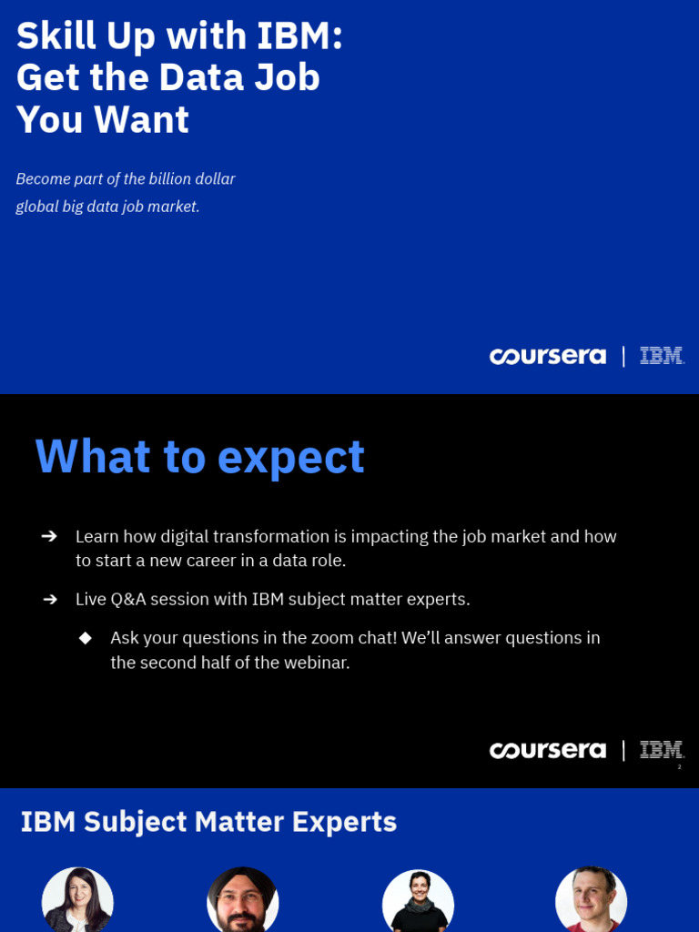IBM Data Career Webinar Deck | PDF