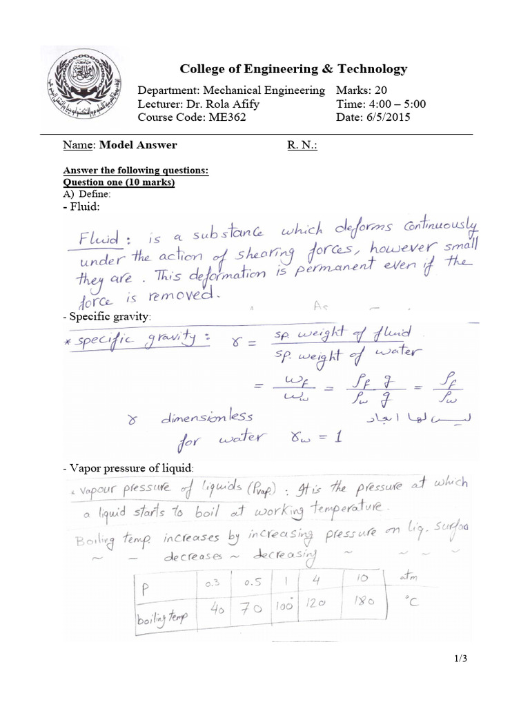 Academy 7th 14 15 ME362 Makeup Ans | PDF