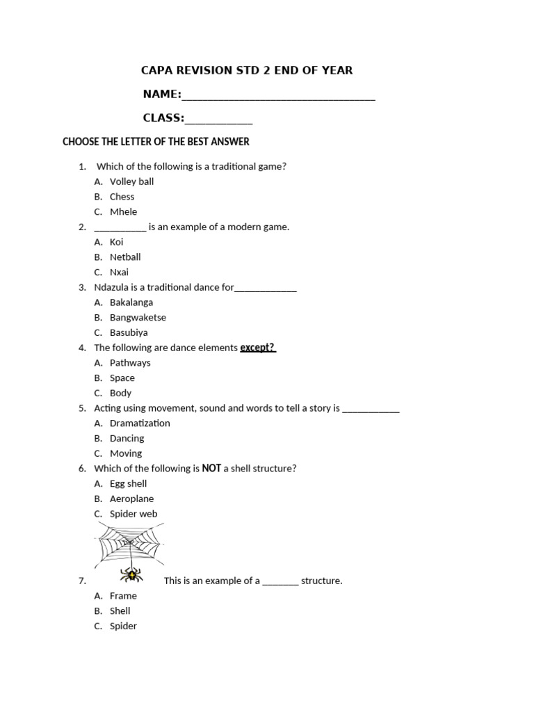 Capa Revision STD 2 End of Year | PDF