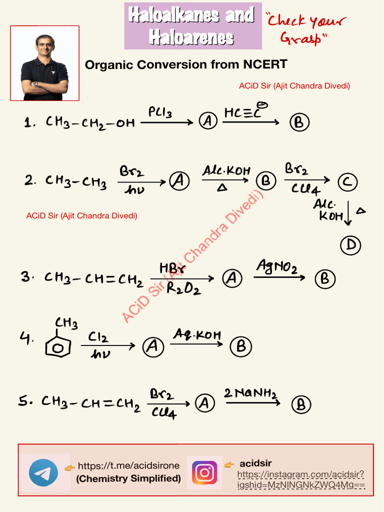 Organic Conversion A With Answer | PDF