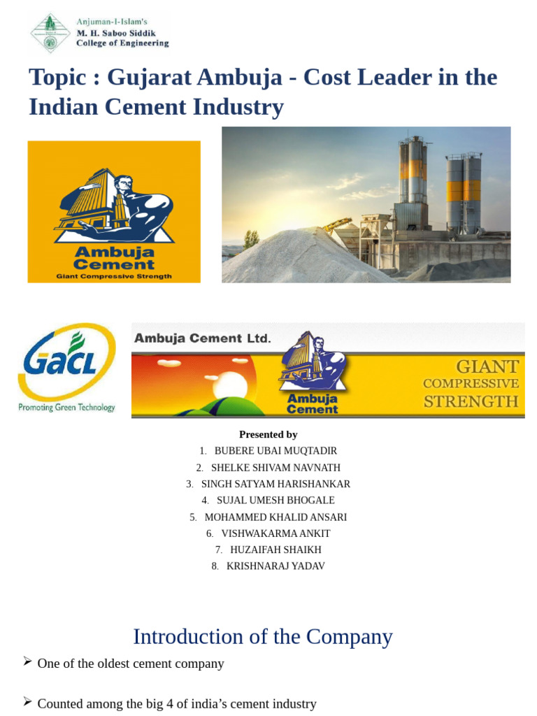 Ambuja Cement | PDF | Economies
