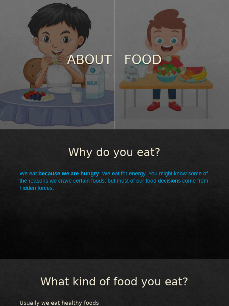 GP Project - About Food | PDF