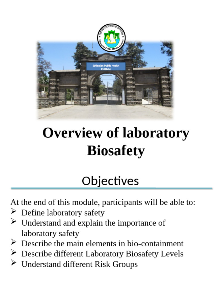 BSL-1 Laboratory Safety Overview | PDF | Safety | Medical Specialties