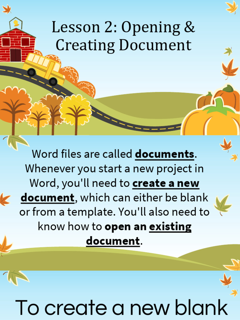 Q2 - Lesson 23 - Creatingopeningsaving Sharing Documents | PDF ...