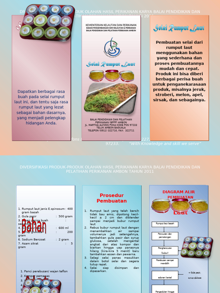 Brosur Selai Rumput laut | PDF