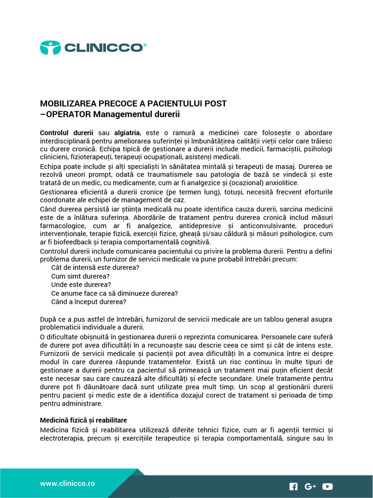 Terapia Durerii | PDF