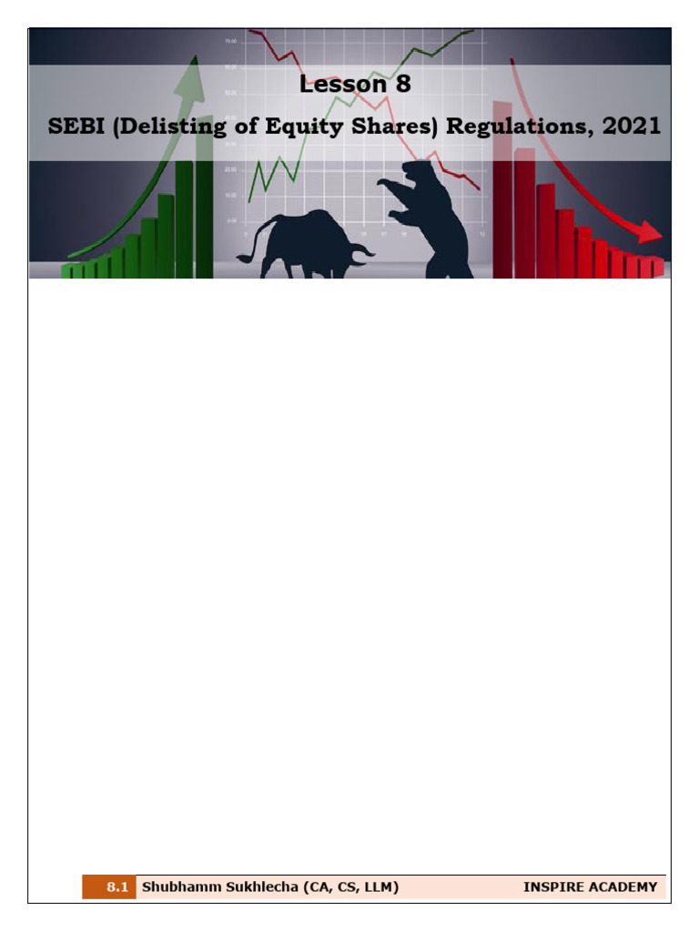 Delisting Regulation 2021 | PDF | Stocks | Business