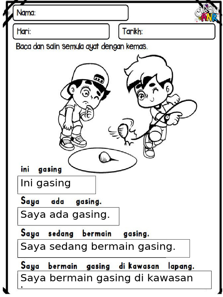 BM tema permainan tradisional | PDF