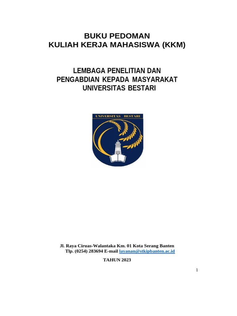 BUKU PEDOMAN KKM UBEST-1 | PDF