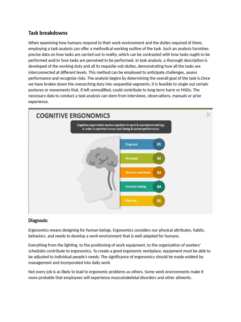 Cognitive Ergonomics Lecture Series | PDF | Human Factors And ...