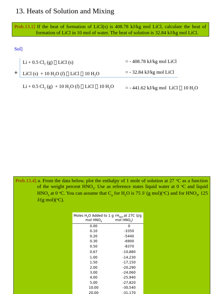 Chapter 13 (Problems Solution) | PDF