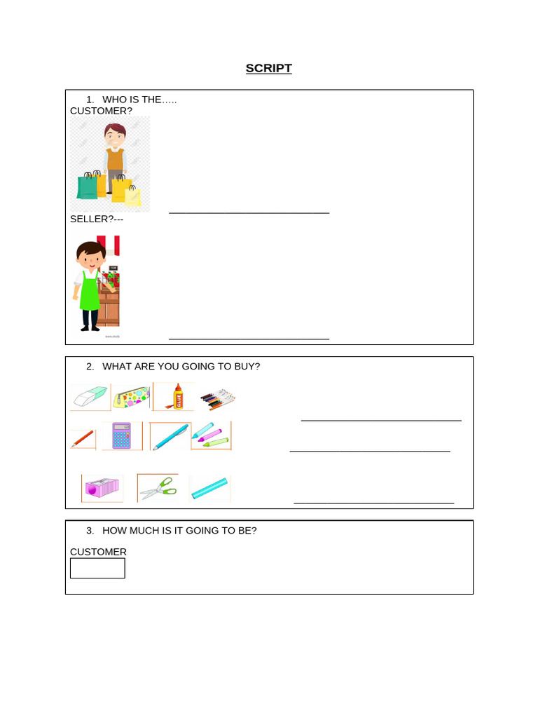 In The Shop Script | PDF