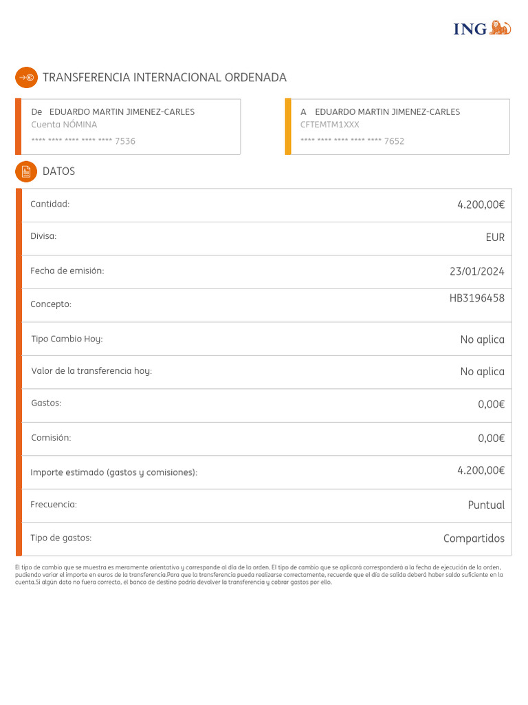 Movimiento INGDIRECT | PDF