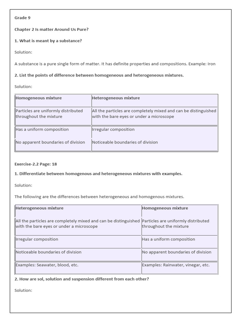 Science Chapter 2 Class 9 | PDF