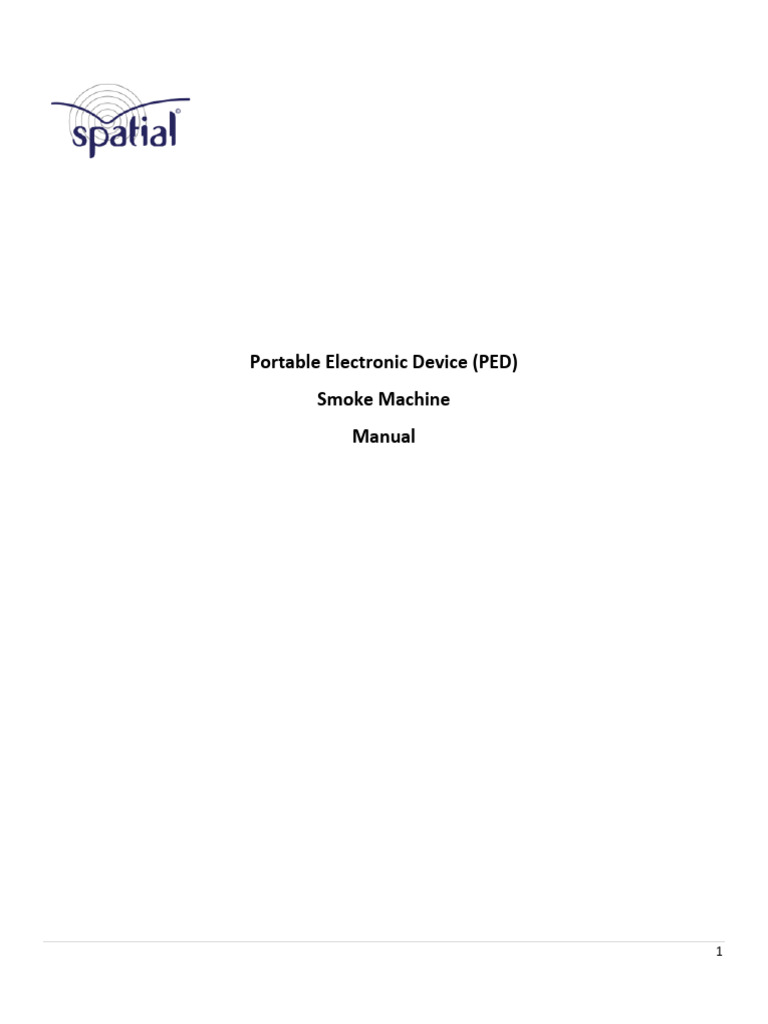 PED Manual | PDF