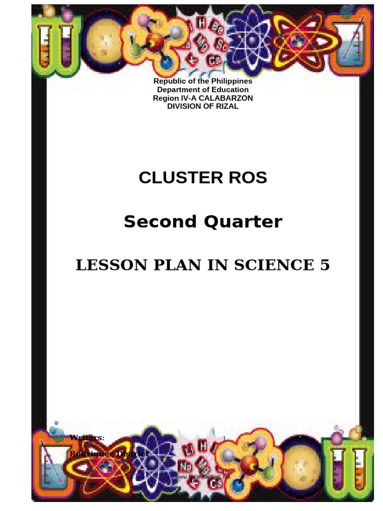 Science V 2nd quarter Lesson Plan | PDF
