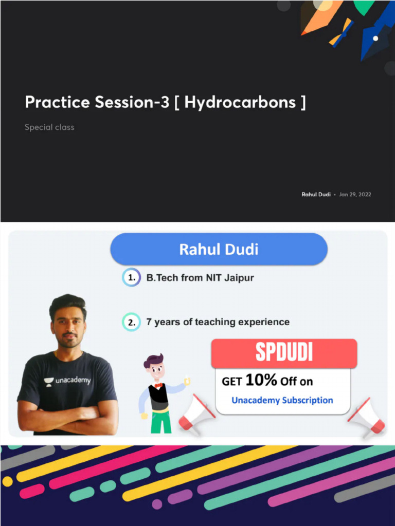 Practice Session3 Hydrocarbons No Anno | PDF