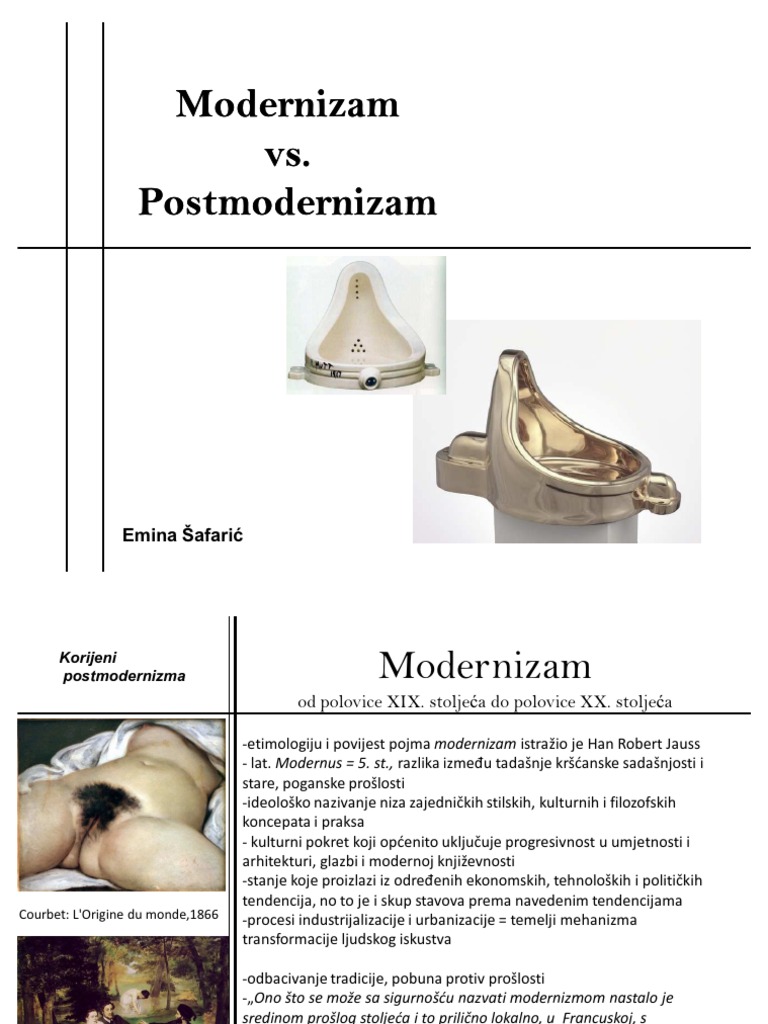 Modernizam Vs Postmodernizam | PDF