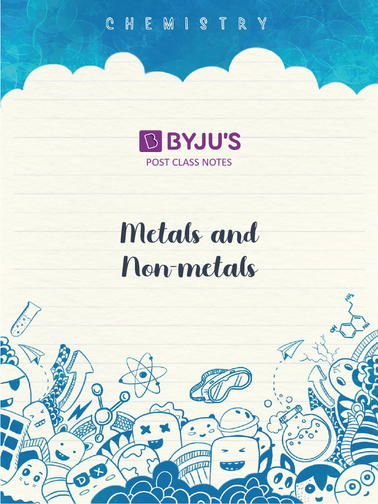 CBSE G+10 Metals+and+Non-Metals Notes | PDF