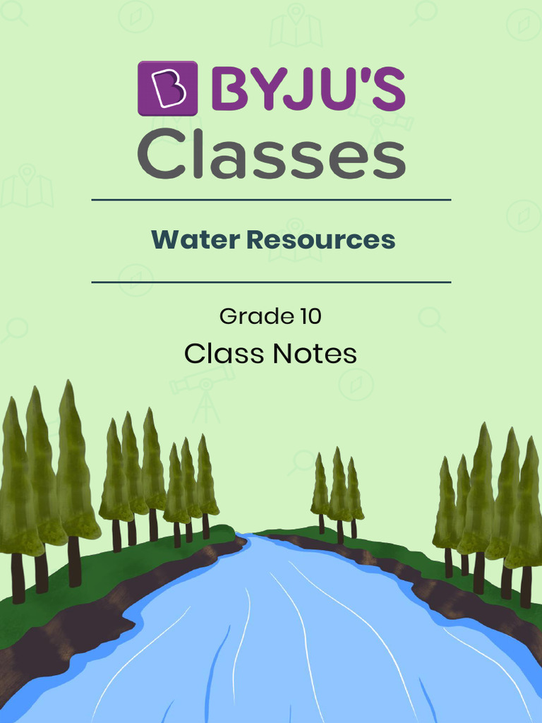 CBSE G+10 Water+Resources Notes | PDF