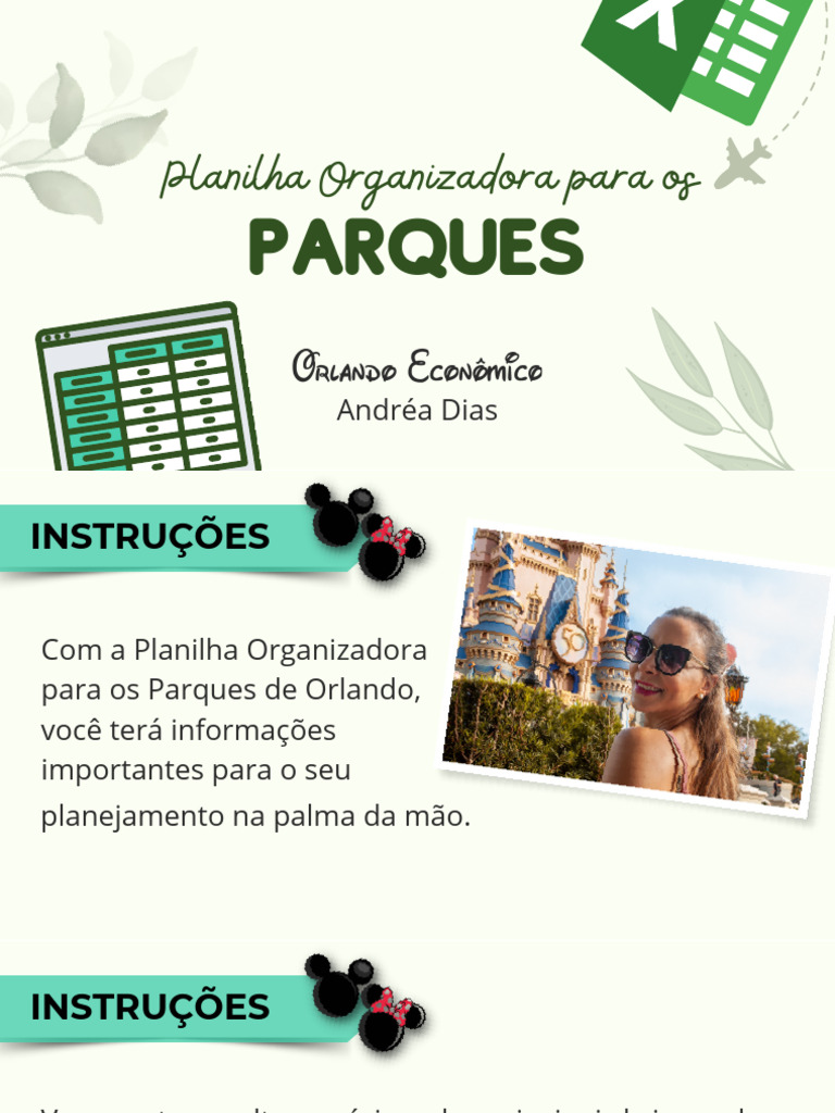 Planilha Organizadora para Os Parques 2024 PDF | PDF