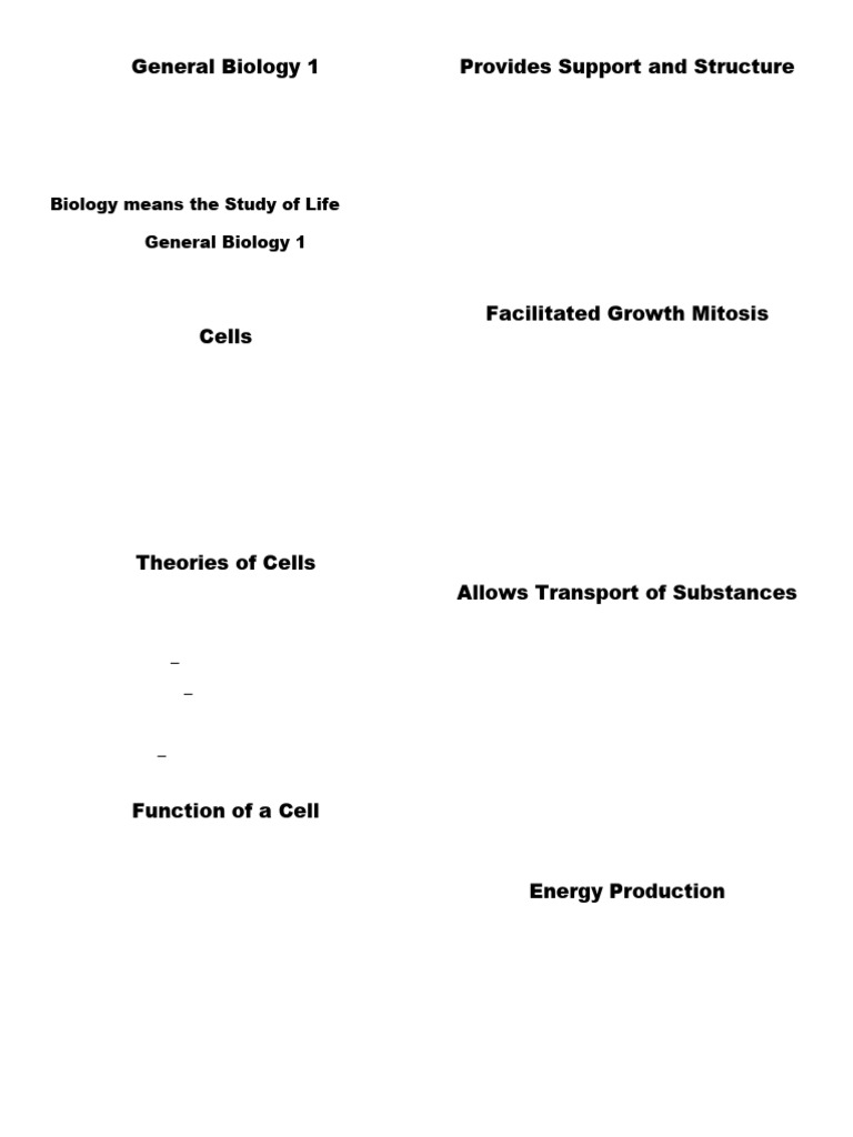 General Biology 1 | PDF