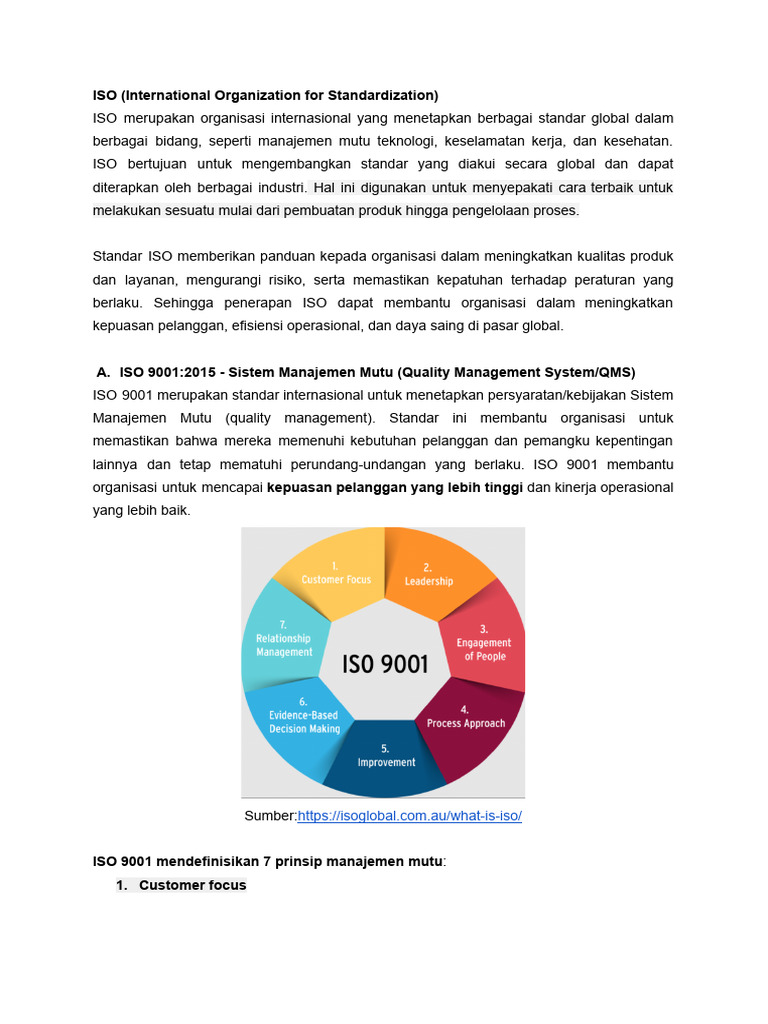 Rangkuman ISO 9001, ISO 27001 | PDF