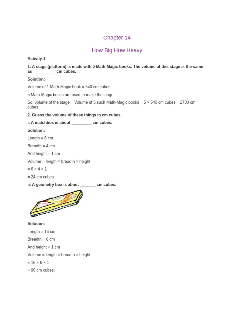 14 - How Big How Heavy | PDF