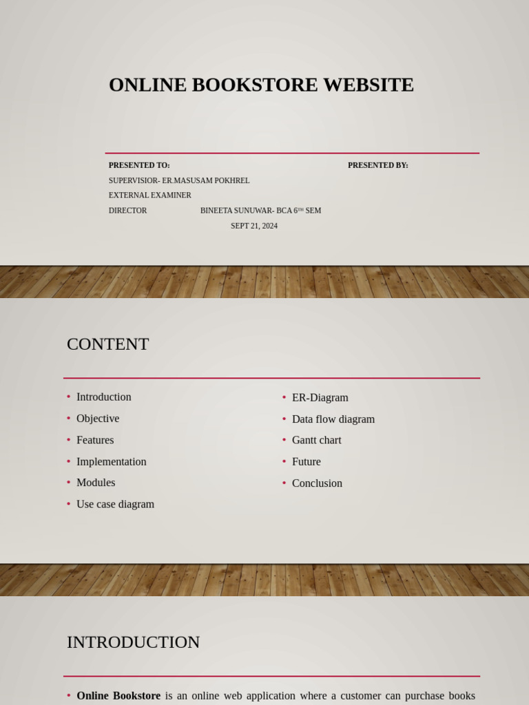 Online Bookstore | PDF