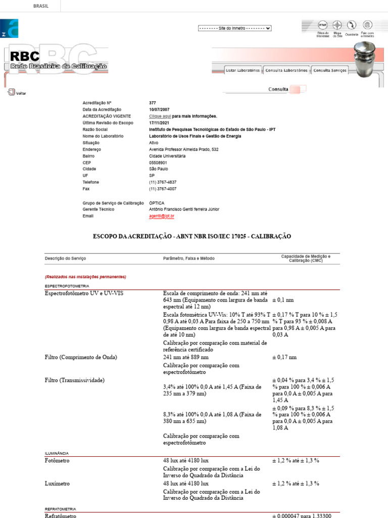 RBC_IPT_Espectrofotometro | PDF