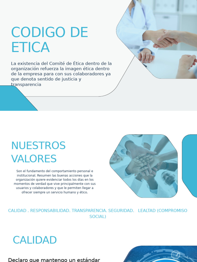 Presentacion Valores - Codigo de Etica | PDF