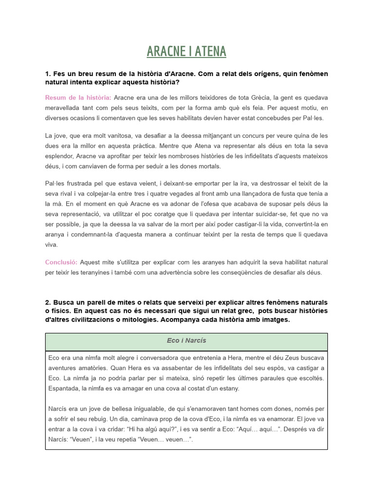 Aracne I Atena | PDF