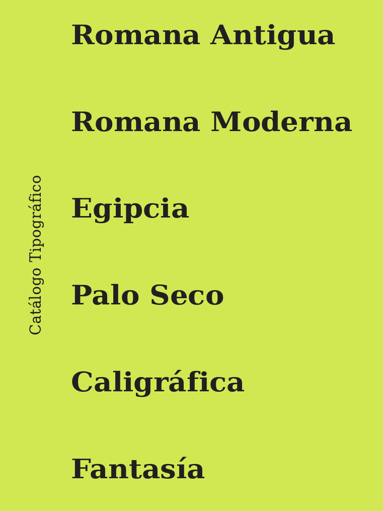 Catalogo Tipografico | PDF