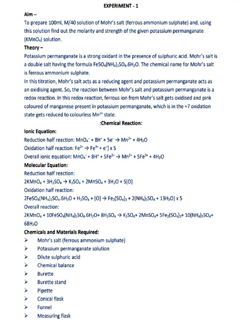 Experiment 1 Pdf
