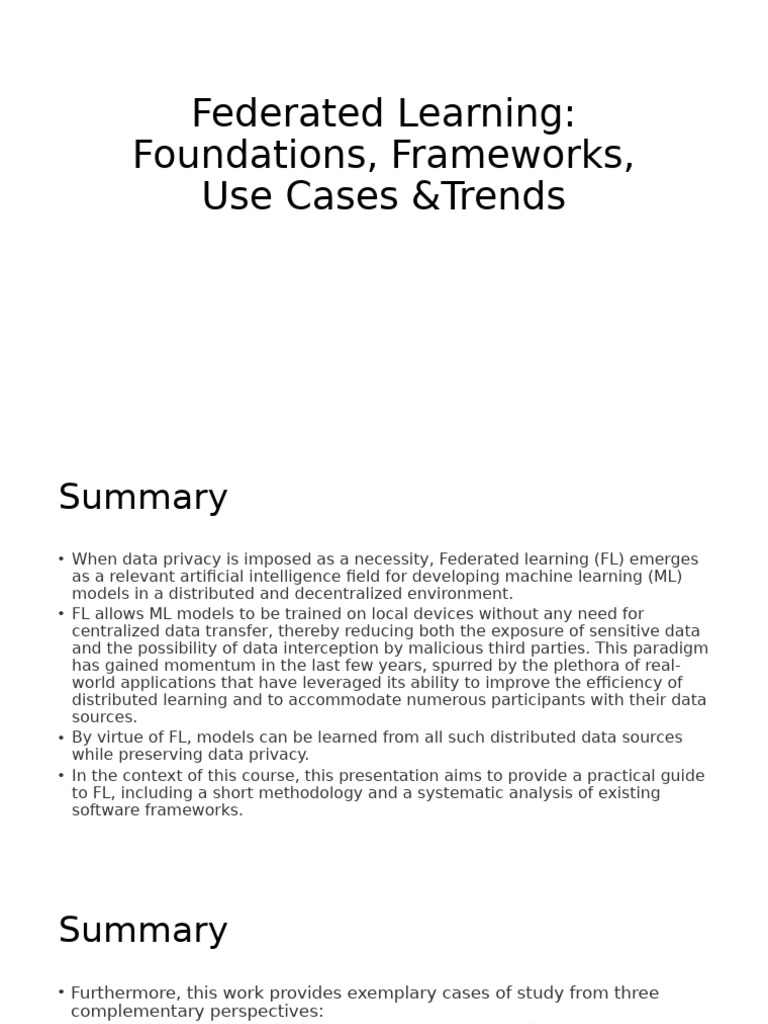 ML System Optimization - Lecture 7 - Federated Learning | PDF