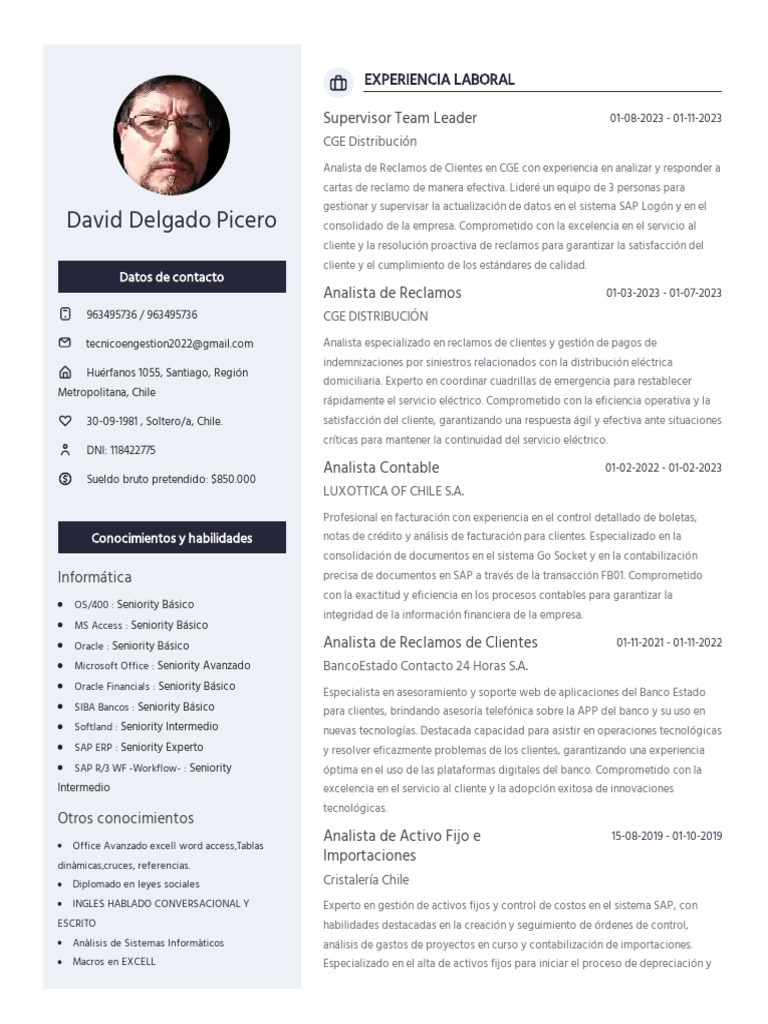 CV-DAVID-DELGADO-ACTUALIZADO | PDF